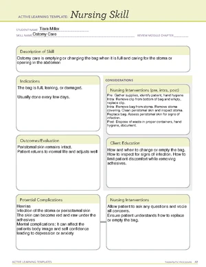 Active Learning Templates - Ostomy Care - ACTIVE LEARNING TEMPLATES ...