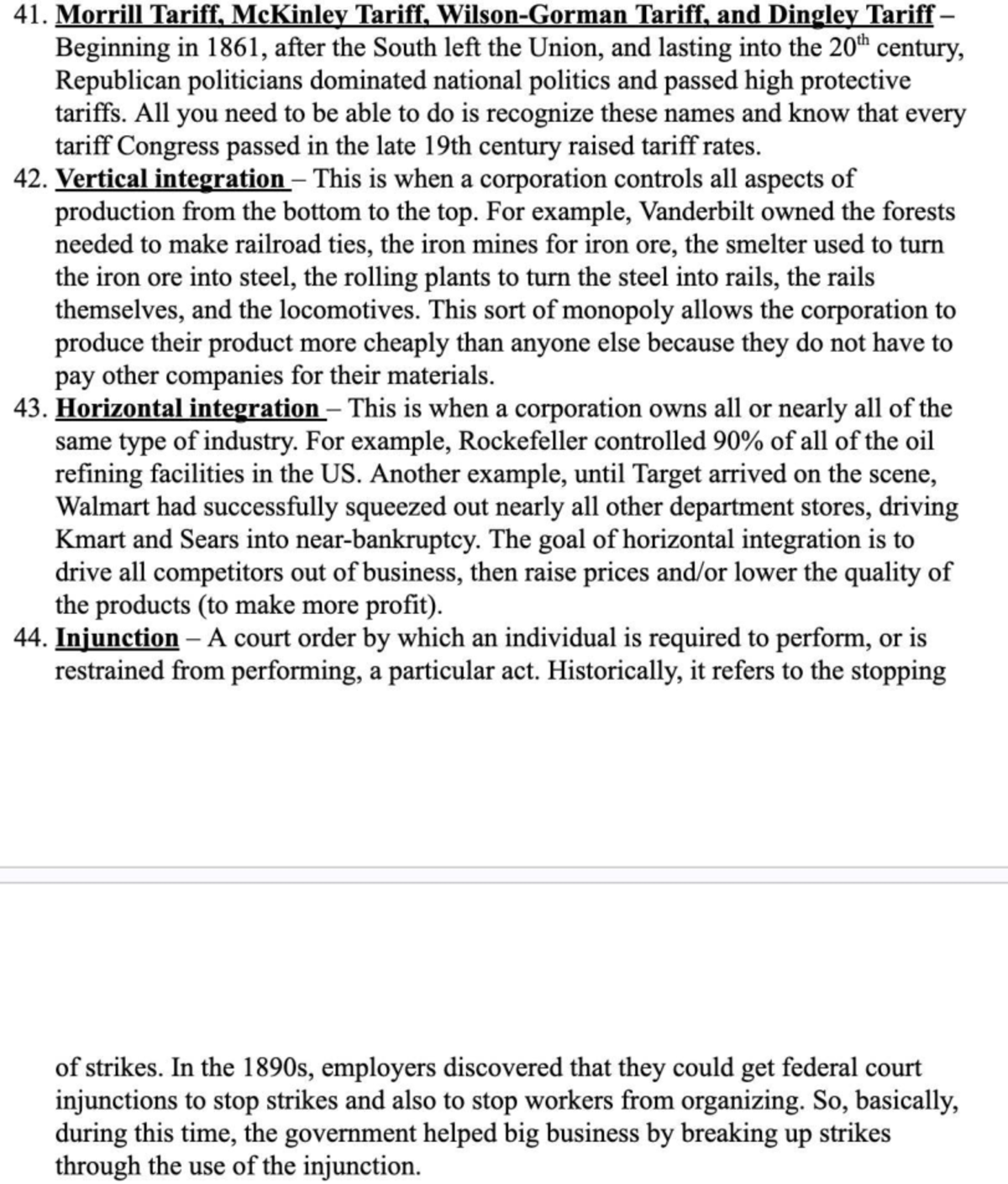 Final Exam Study Guide: Key Concepts in U.S. History (ABC123) - Studocu