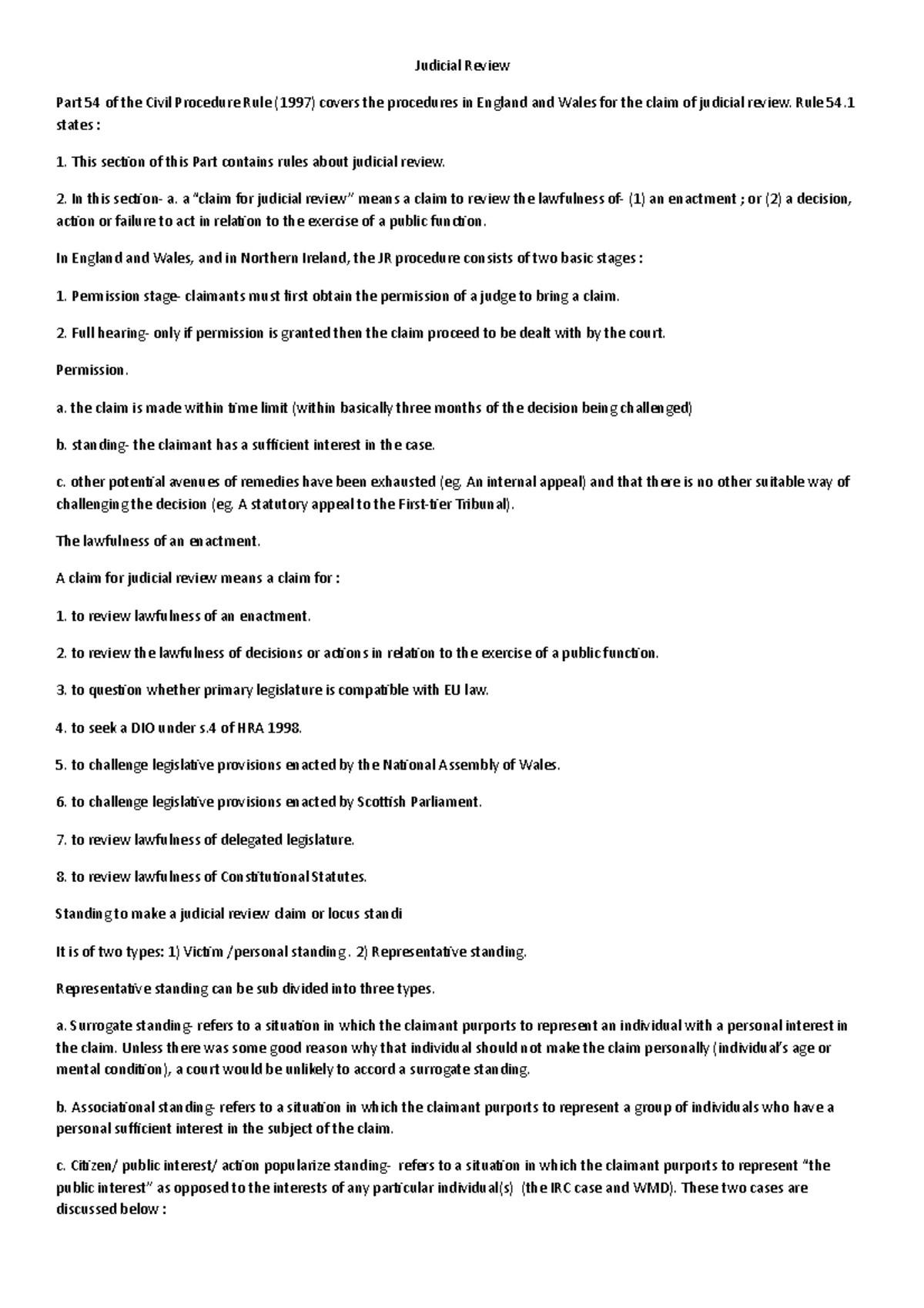 MILLER 2 Case Summary: Unlawful Prorogation of Parliament Review - Studocu