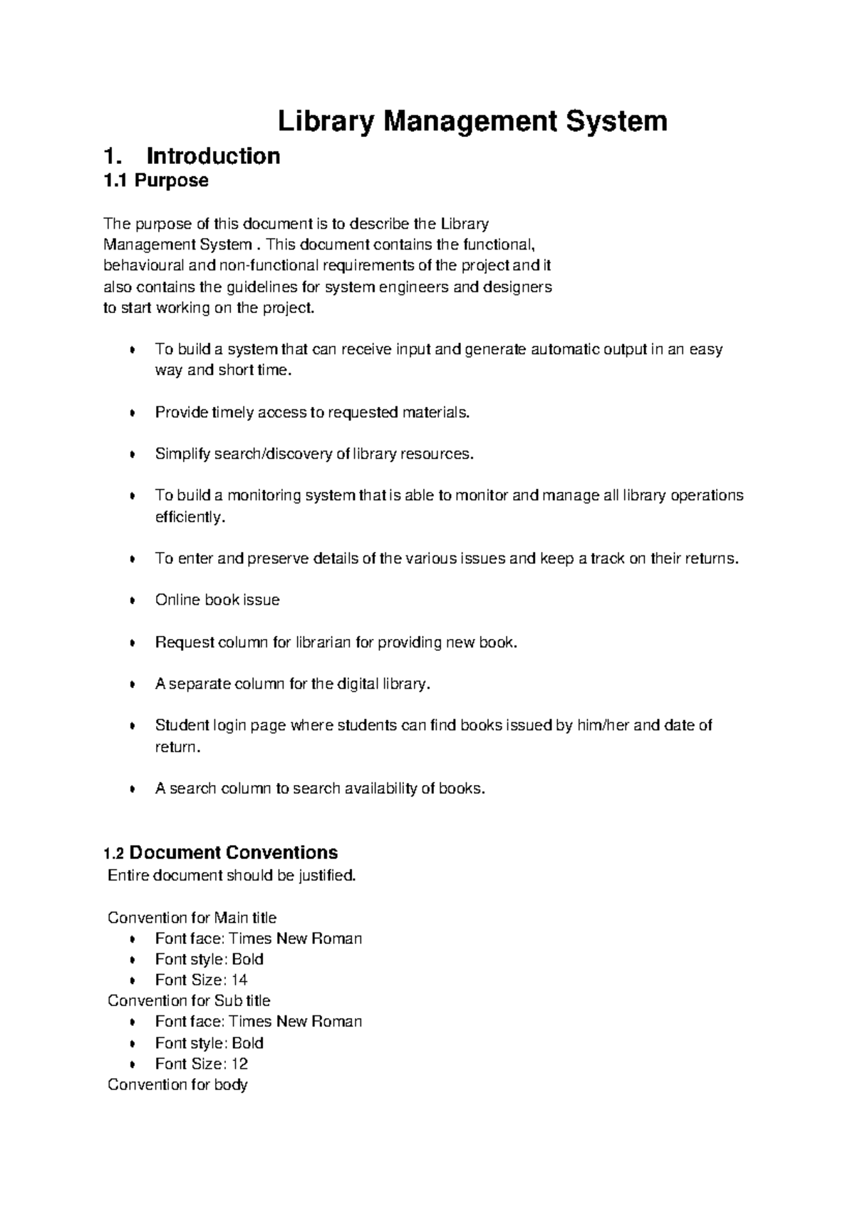 Library Management System - SE 101 Software Engineering Lab Doc - Studocu