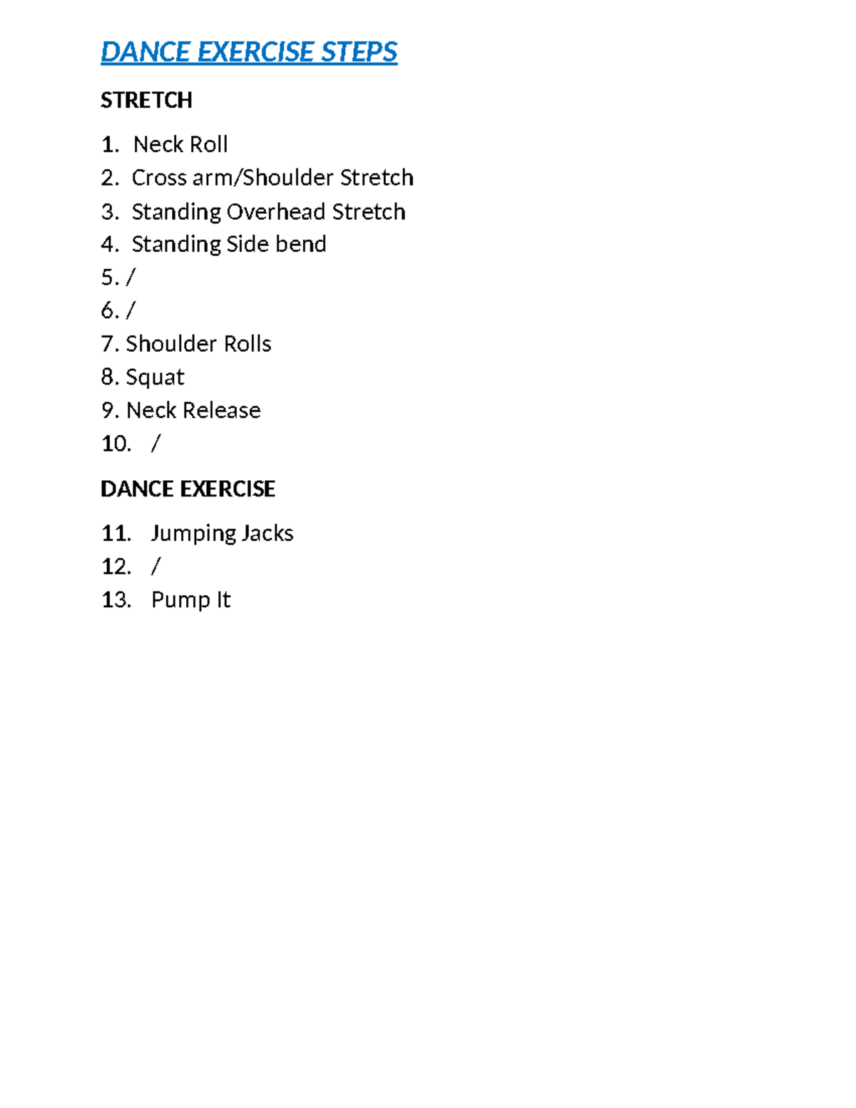 Dance Exercise Steps - 2255 - Physical Education - DANCE EXERCISE STEPS ...