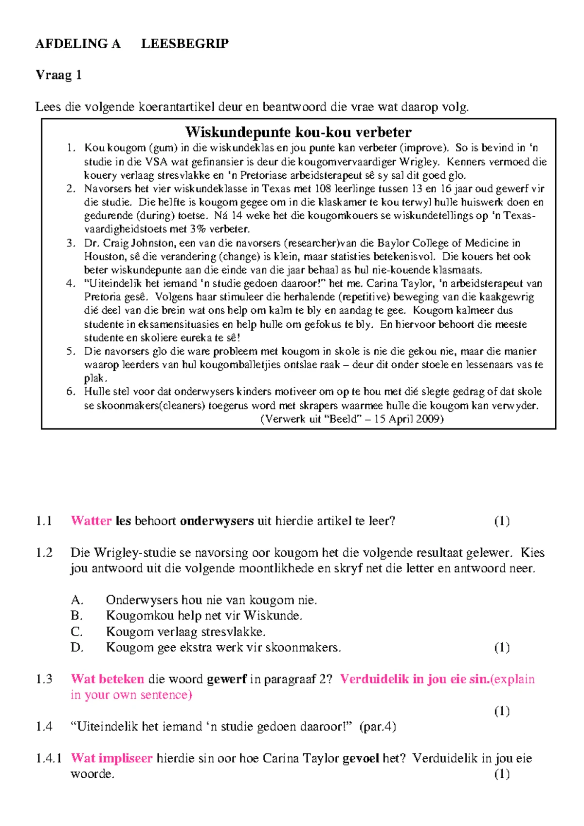 Eksieperfeksie: Gedig analise en notas vir GRAAD 9 AFRIKAANS EERSTE ...