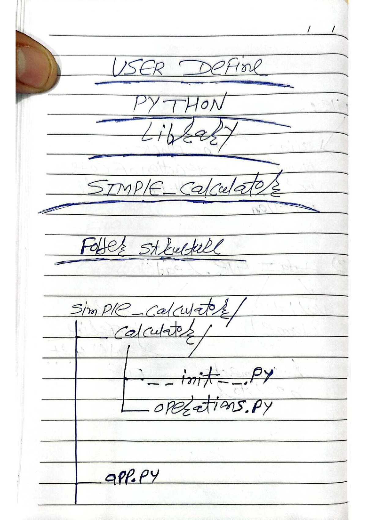 Python Library Simple Folder Structure: Init and Operations - Studocu