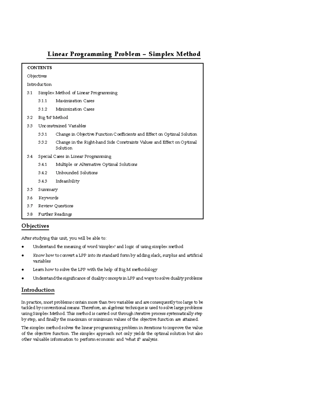 Note about Transportation problems - Operations Research Notes Unit 5 ...
