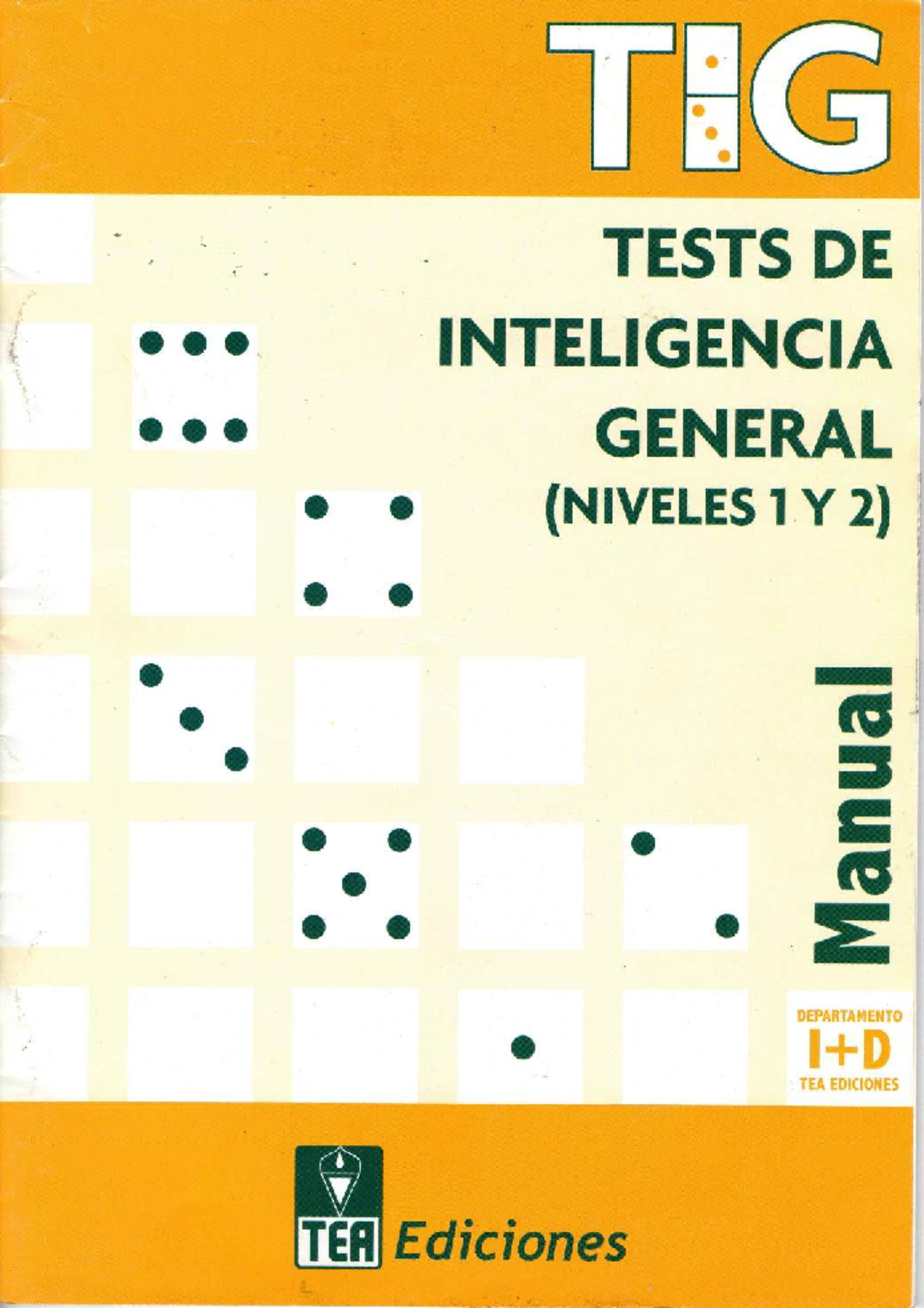 TIG-2: Manual de Aplicación de Tests de Inteligencia General - Studocu