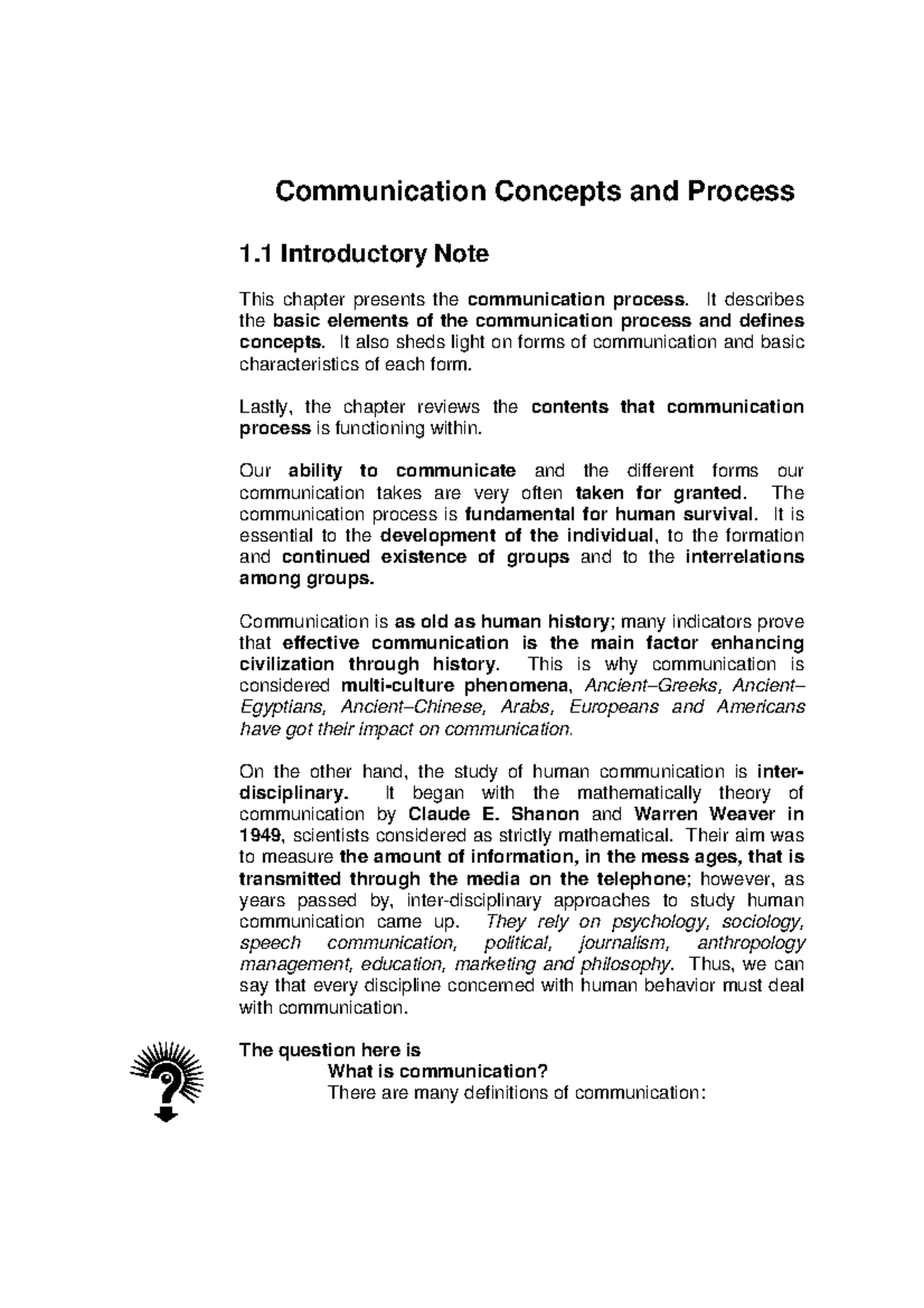 POM UNIT 4: Communication Concepts and Processes Overview - Studocu