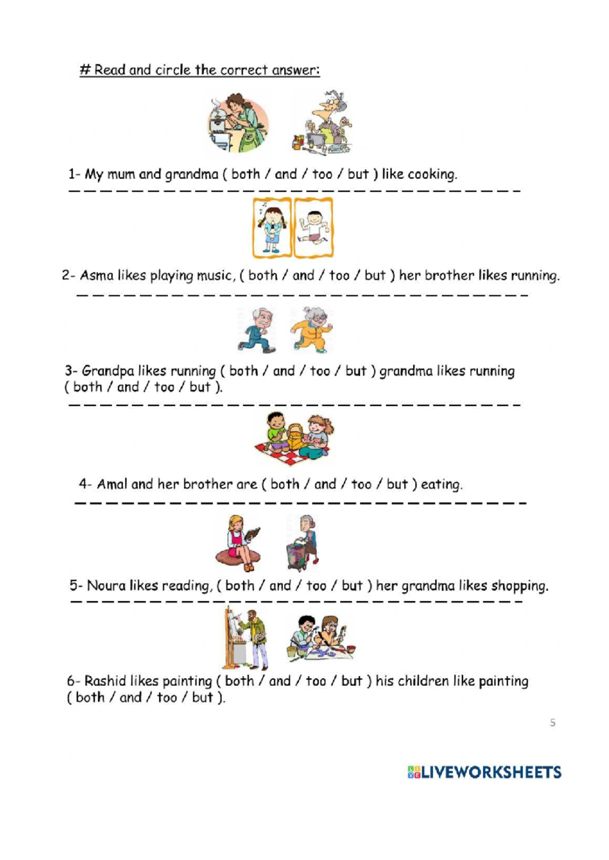 Grammar Practice: Using 'But', 'Too', and 'Both' in Sentences - Studocu