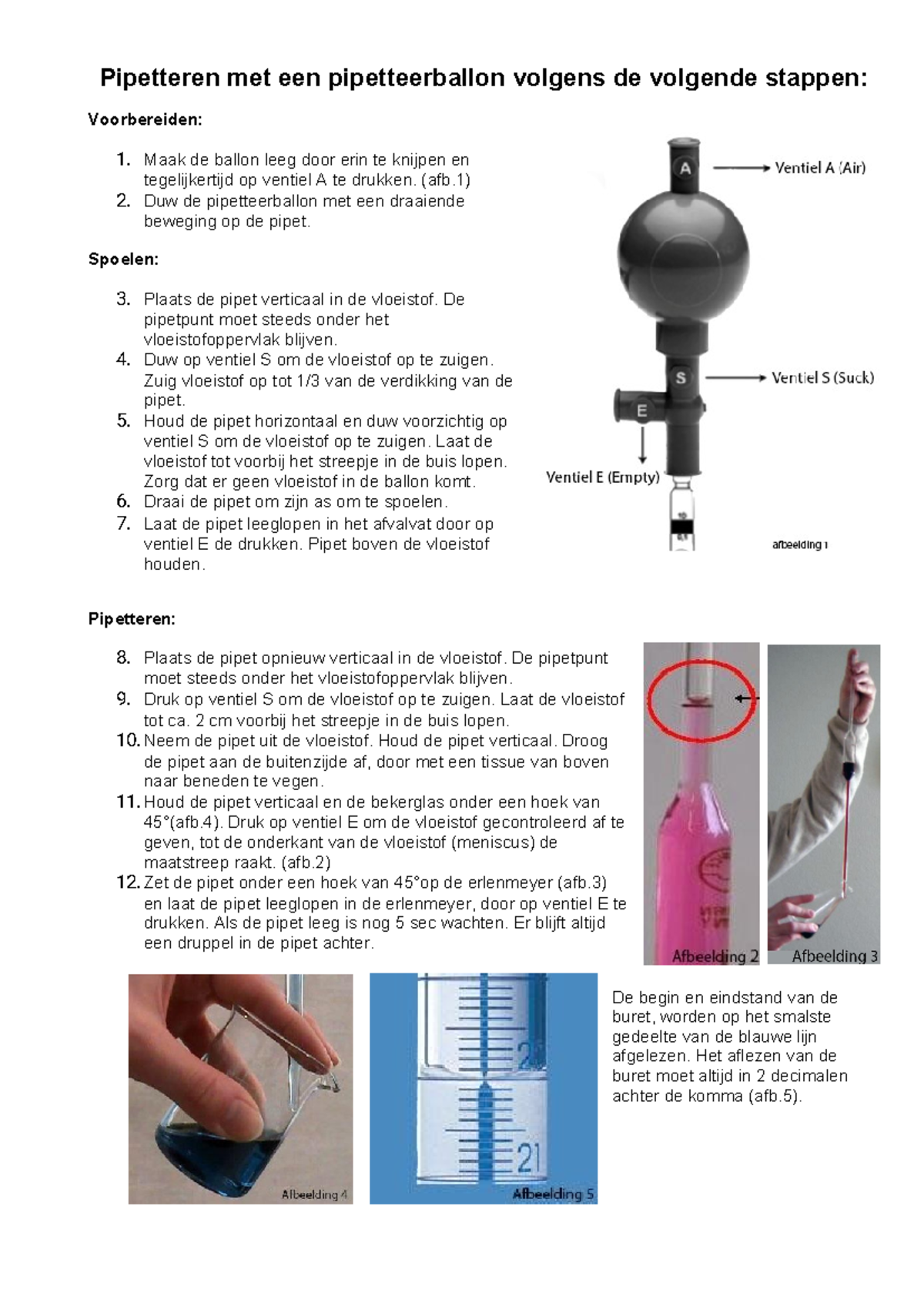 Pipetteren met een pipetteerballon: Stapsgewijze Handleiding - Studeersnel