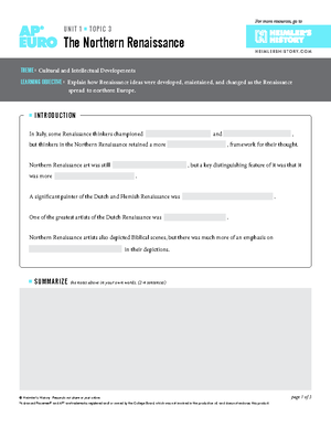 AP Euro Unit 1 All Topics Noteguides - H E I M L E R S H I S T O R Y. C ...