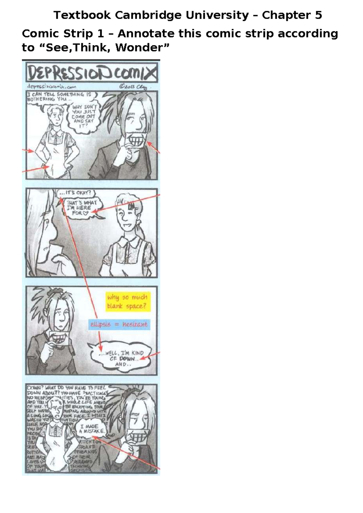 Comic Strip Paper 1 Tasks - IB English A Lit HL - Textbook Cambridge ...