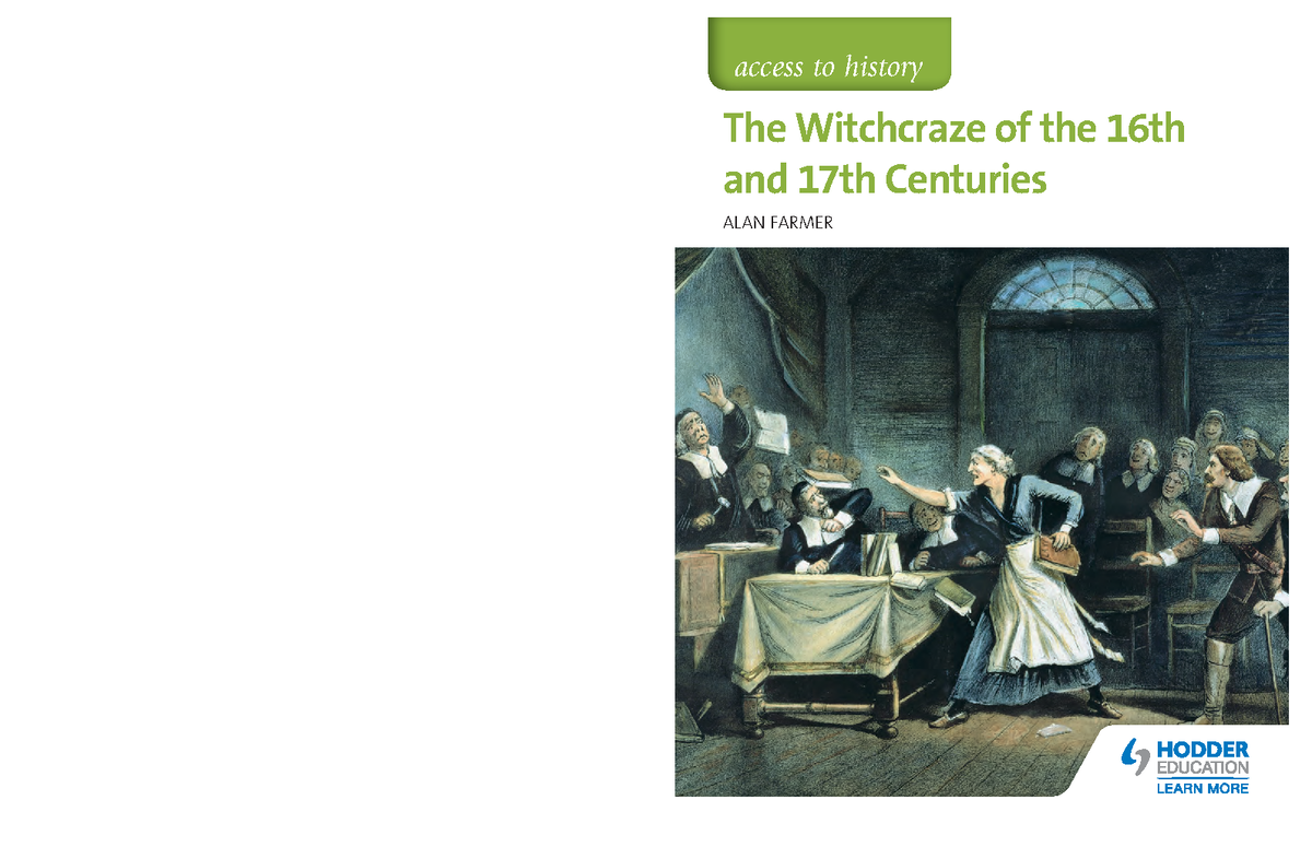 The Witch-Hunting Crisis in 16th-17th Century England: An Analysis ...