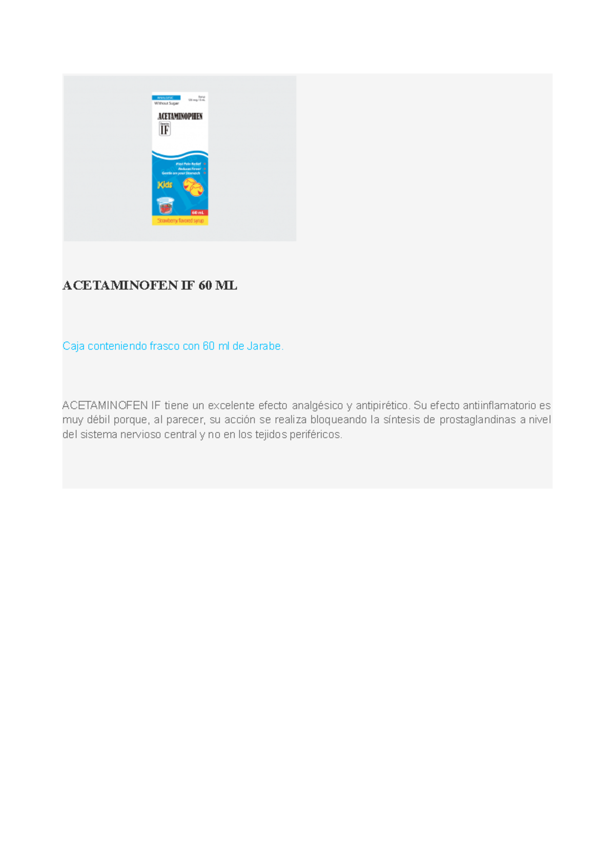 Productos de Venta Libre IF - Análisis y Detalles Esenciales - Studocu