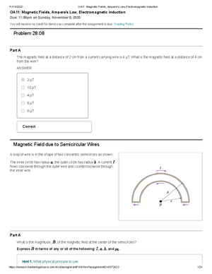 PH1810 OA7 Answer KEY - lams - Q1: Spinning the Wheels: An Introduction to Angular Momentum PART ...