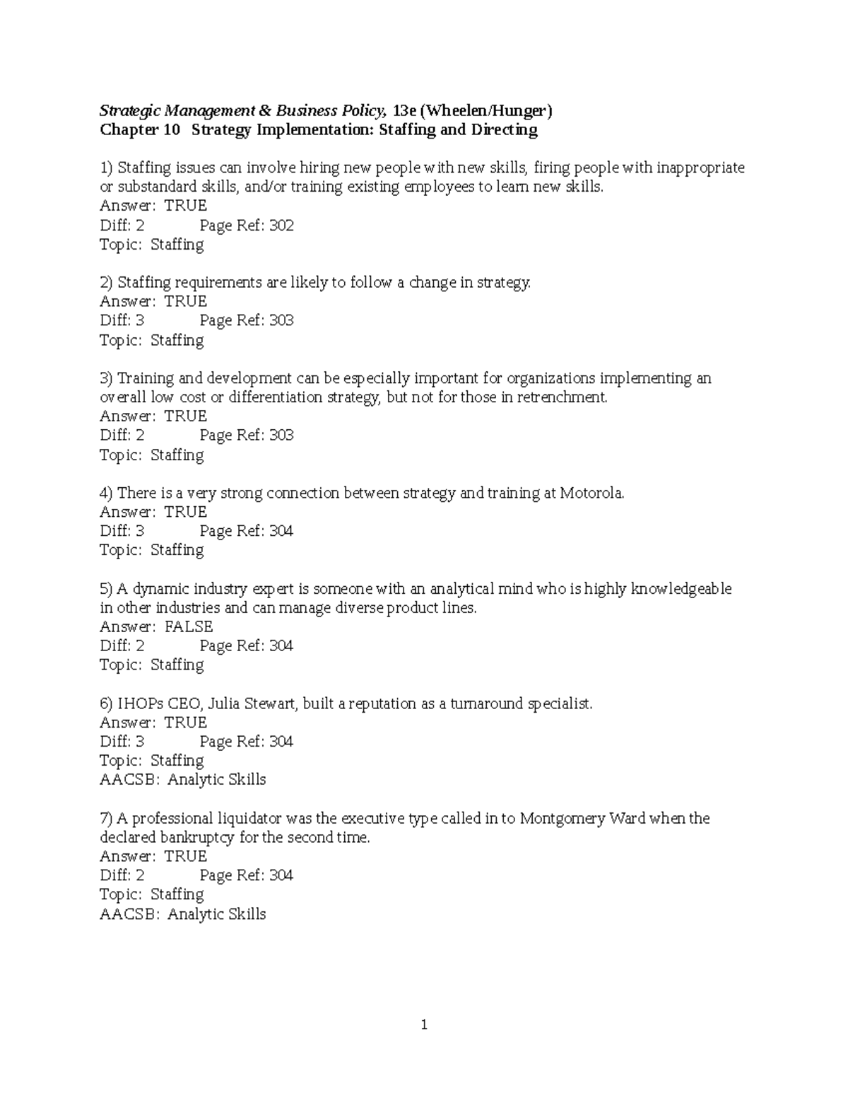10doc - good note - Strategic Management & Business Policy, 13e ...