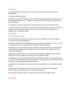 C216 WGU Capstone Presentation Notes Task 1 - PRESENTATION NOTES SLIDE ...