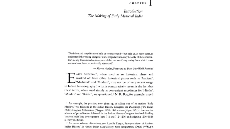 CHAPTER 8: Understanding the Making of Early Medieval India - Studocu