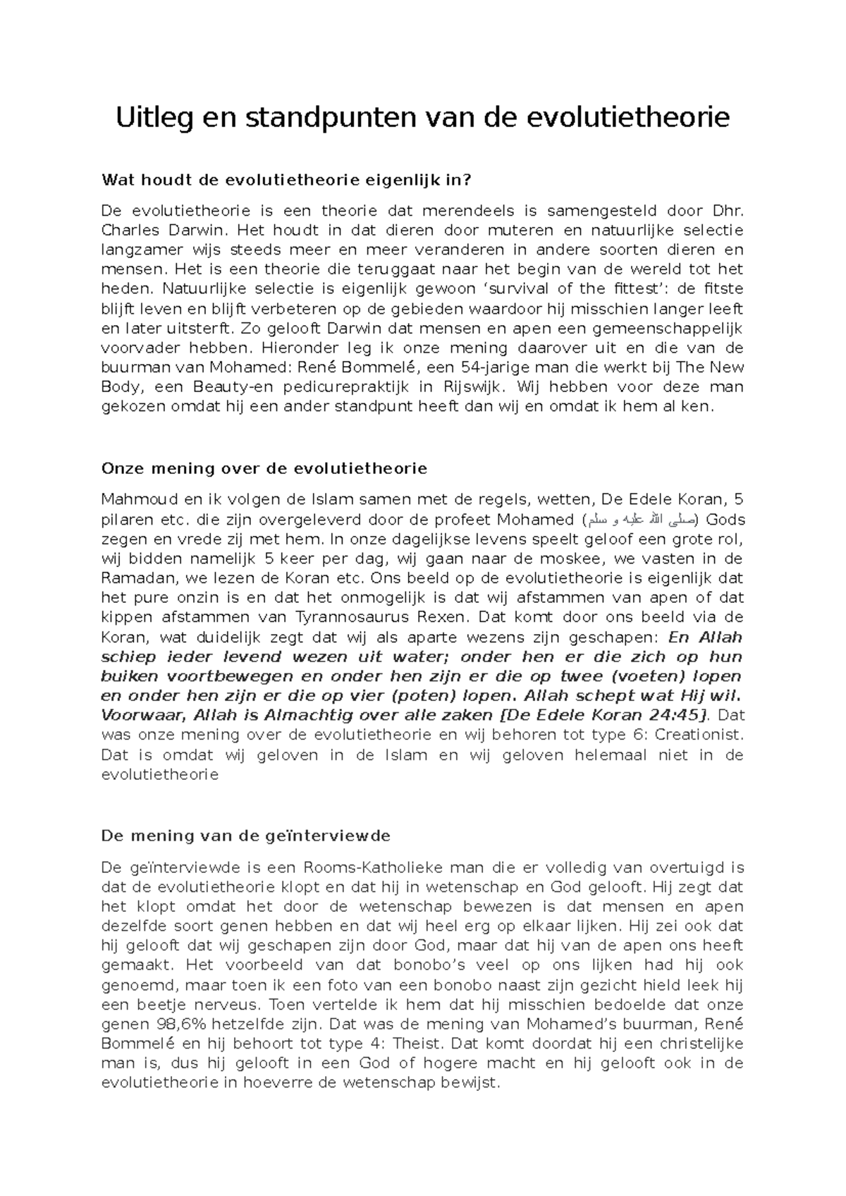 Evolutietheorie: Standpunten en Meningen van Creationisten en Theisten ...