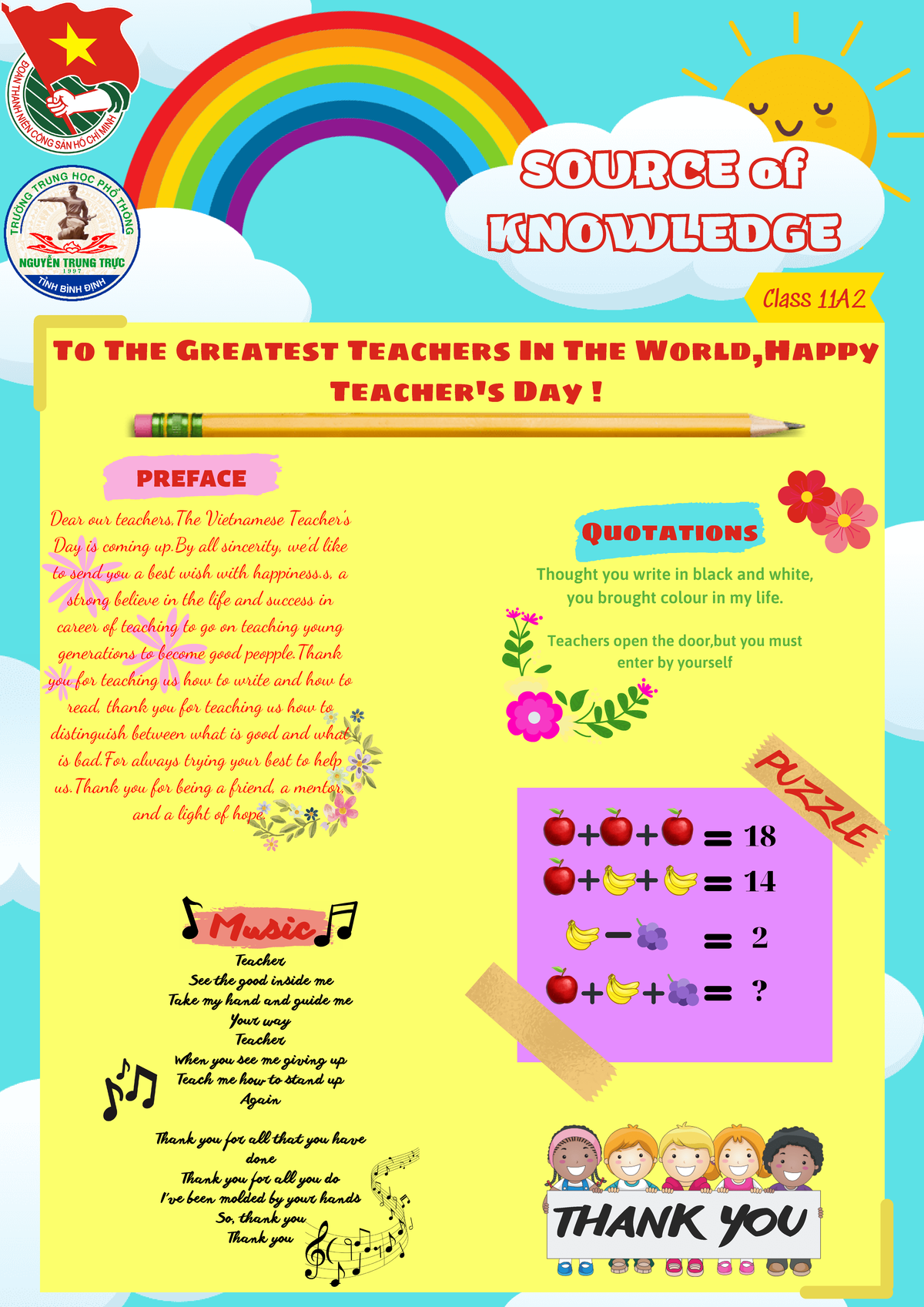 Báo tường thpt chao mung 20.11 Báo tường thpt chao mung 20.11 - Teacher ...