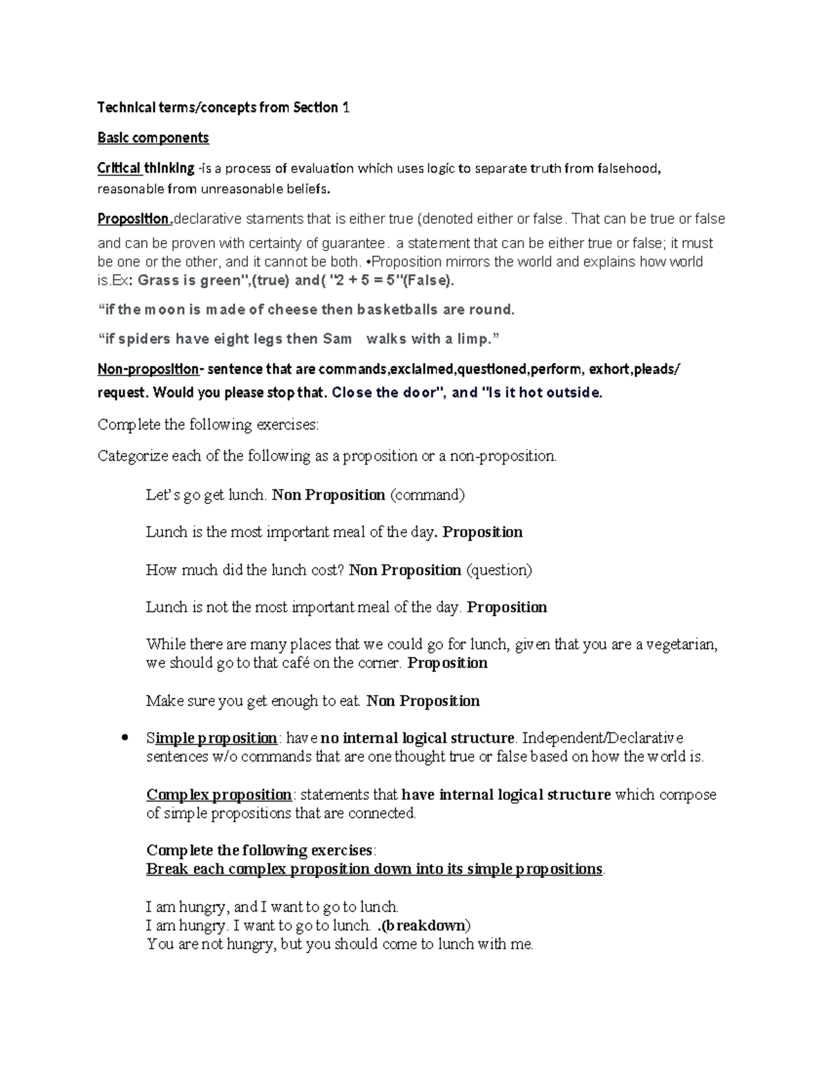 Key Terms Overview for D265 1 Final OA Exam Prep - Studocu