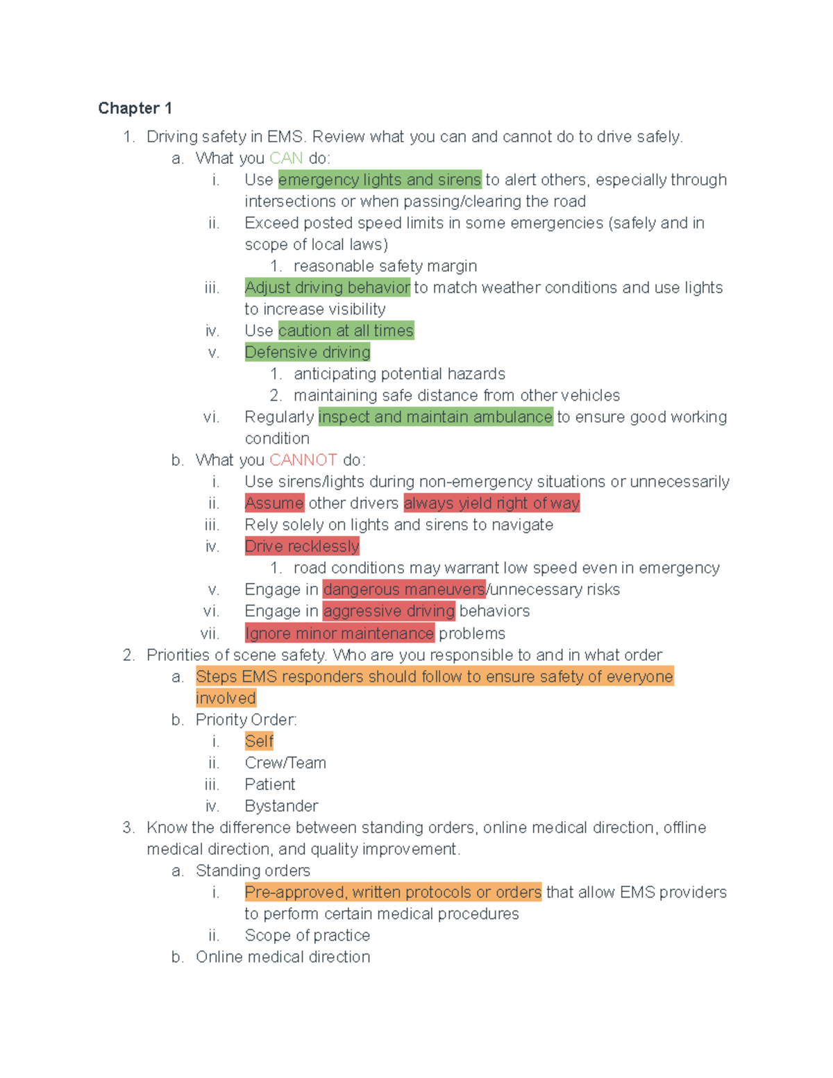 EMS 101: Comprehensive Exam Study Guide for Chapters 1-9 - Studocu