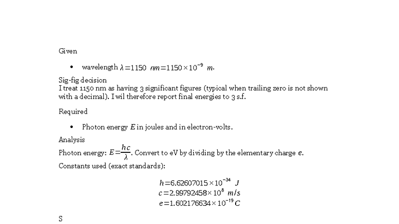 Doc79 - Practice Problems on Photon Energy Calculation - Studocu