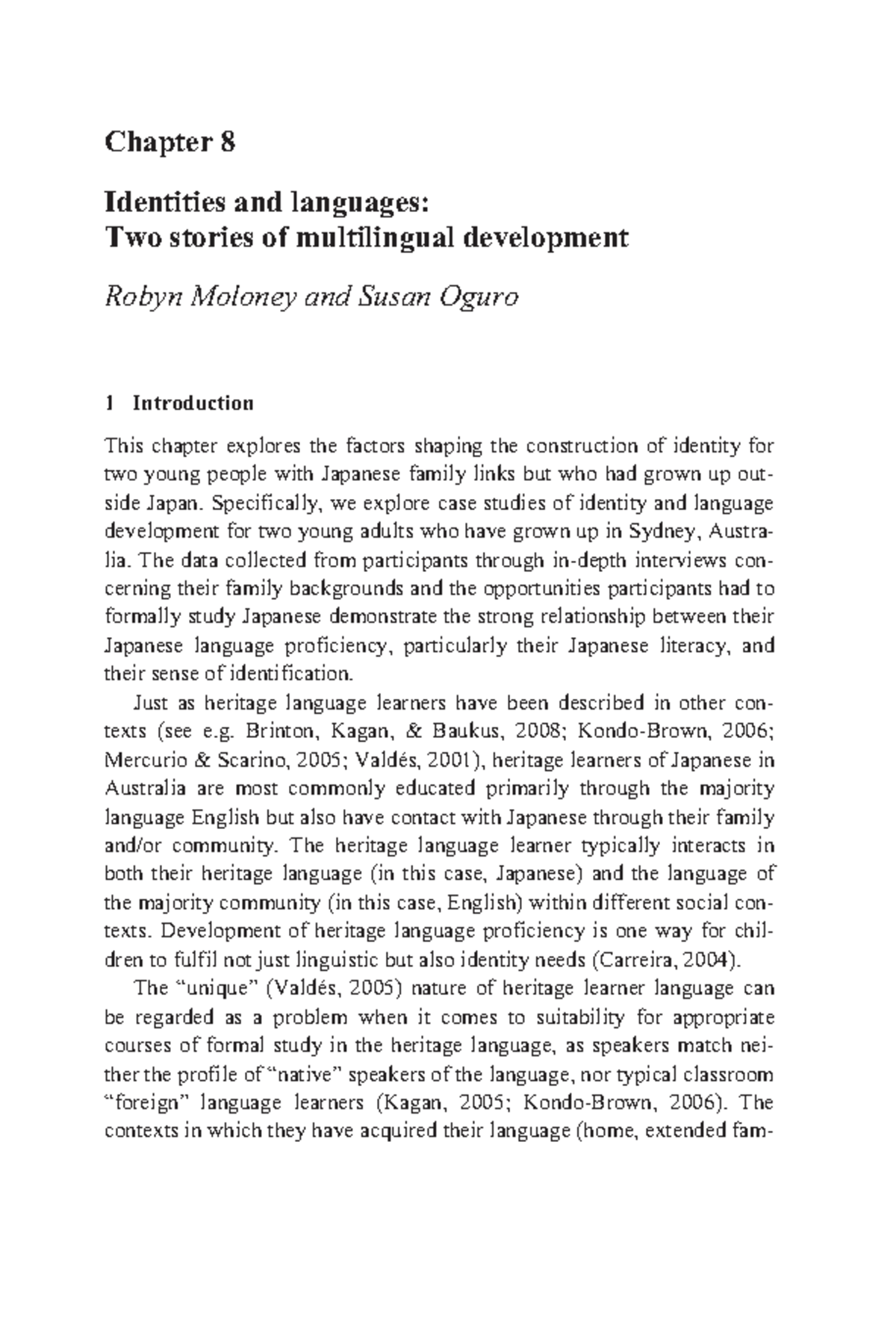 Chapter 8: Identities and Languages - Case Studies of Emiko & Yuki ...