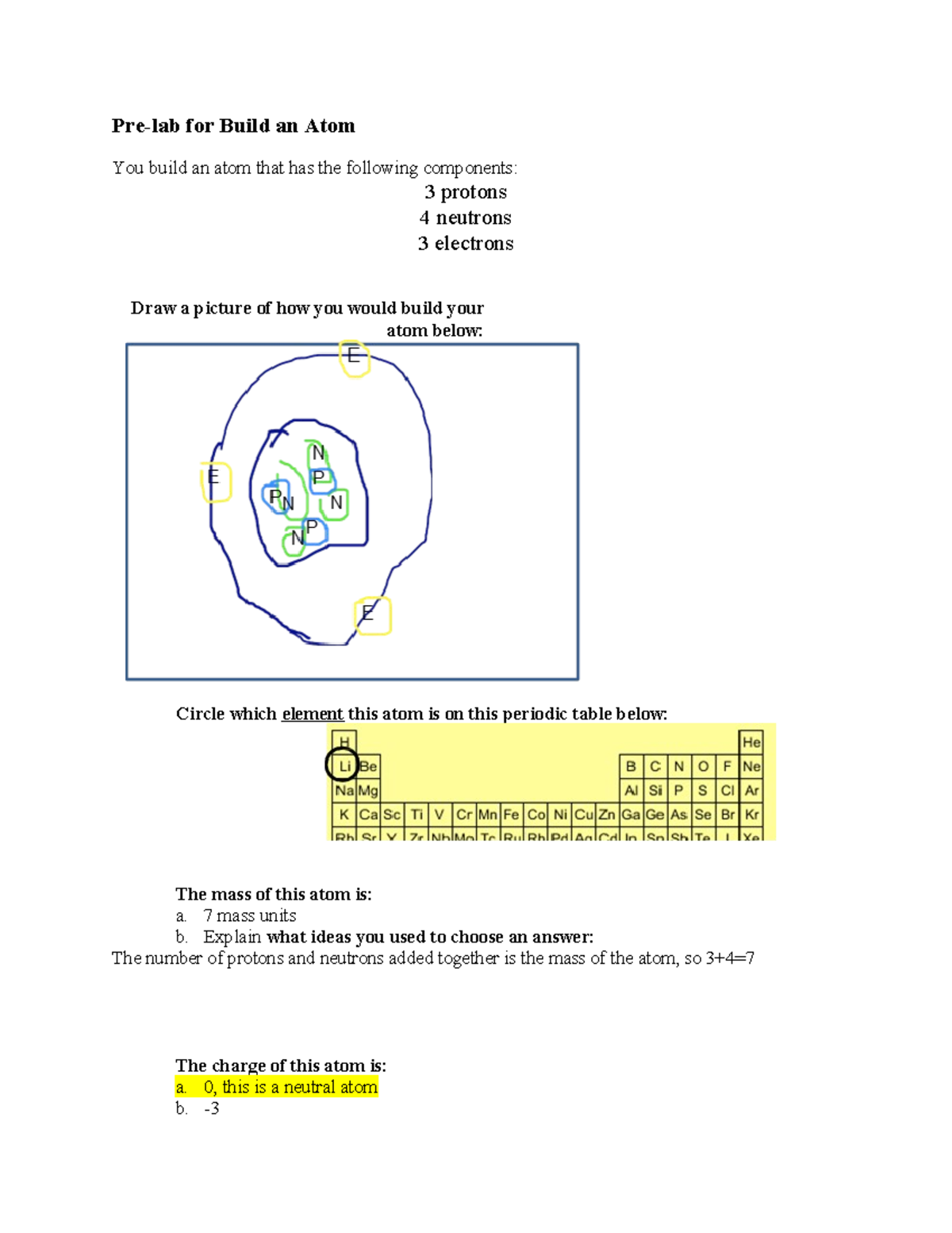 Unit 2 Project: Understanding Atomic Structure and Changes - Studocu