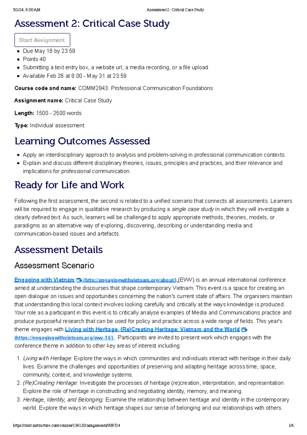 Critical Case Study - Explain and discuss different disciplinary ...