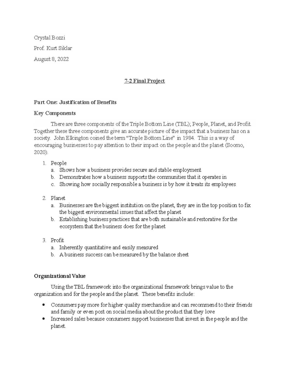 INT 220 Business Brief 2-1 Milestone One - INT 220 Business Brief ...