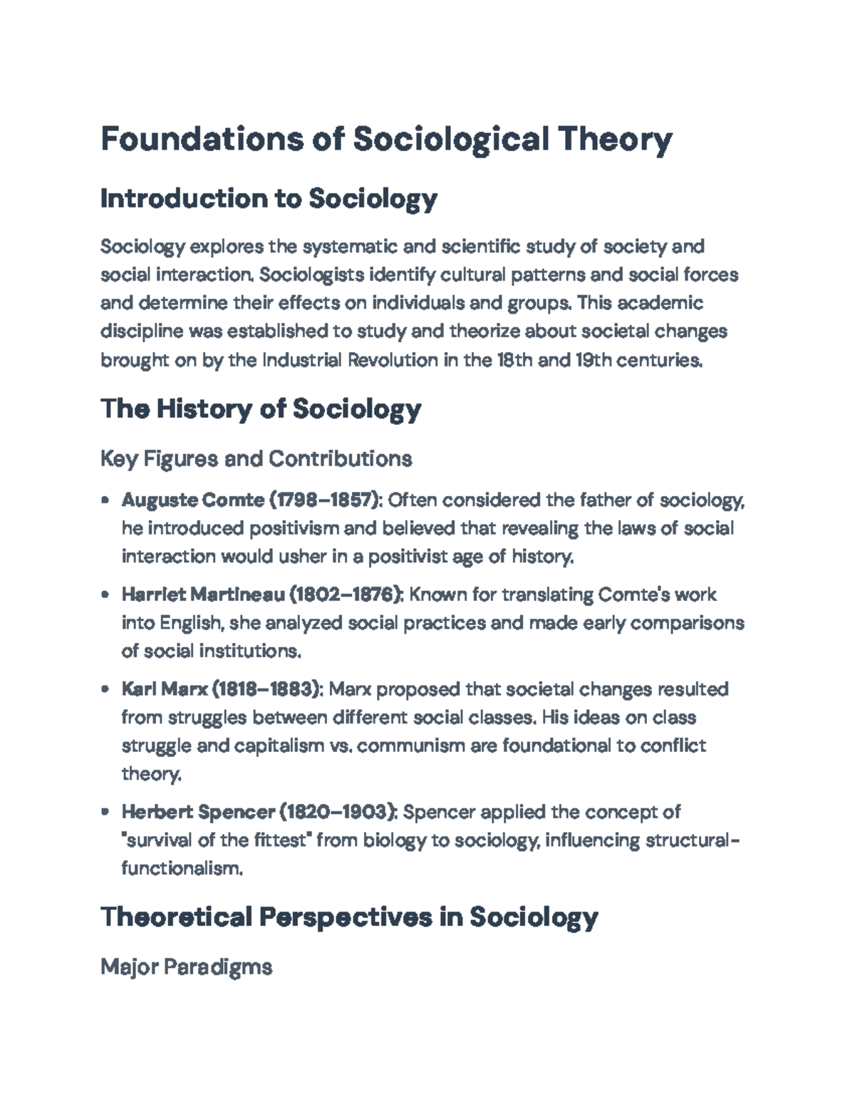 Foundations of Sociological Theory: Key Perspectives & Applications ...