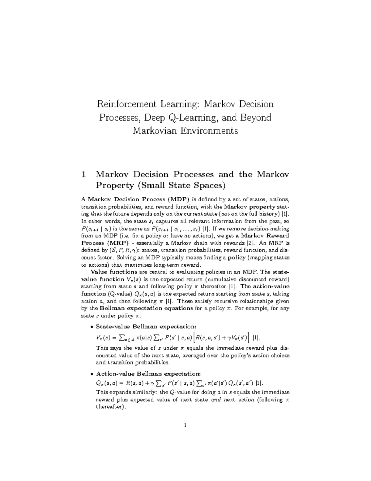 RL Math: Understanding MDPs, Deep Learning, and Beyond in Reinforcement ...