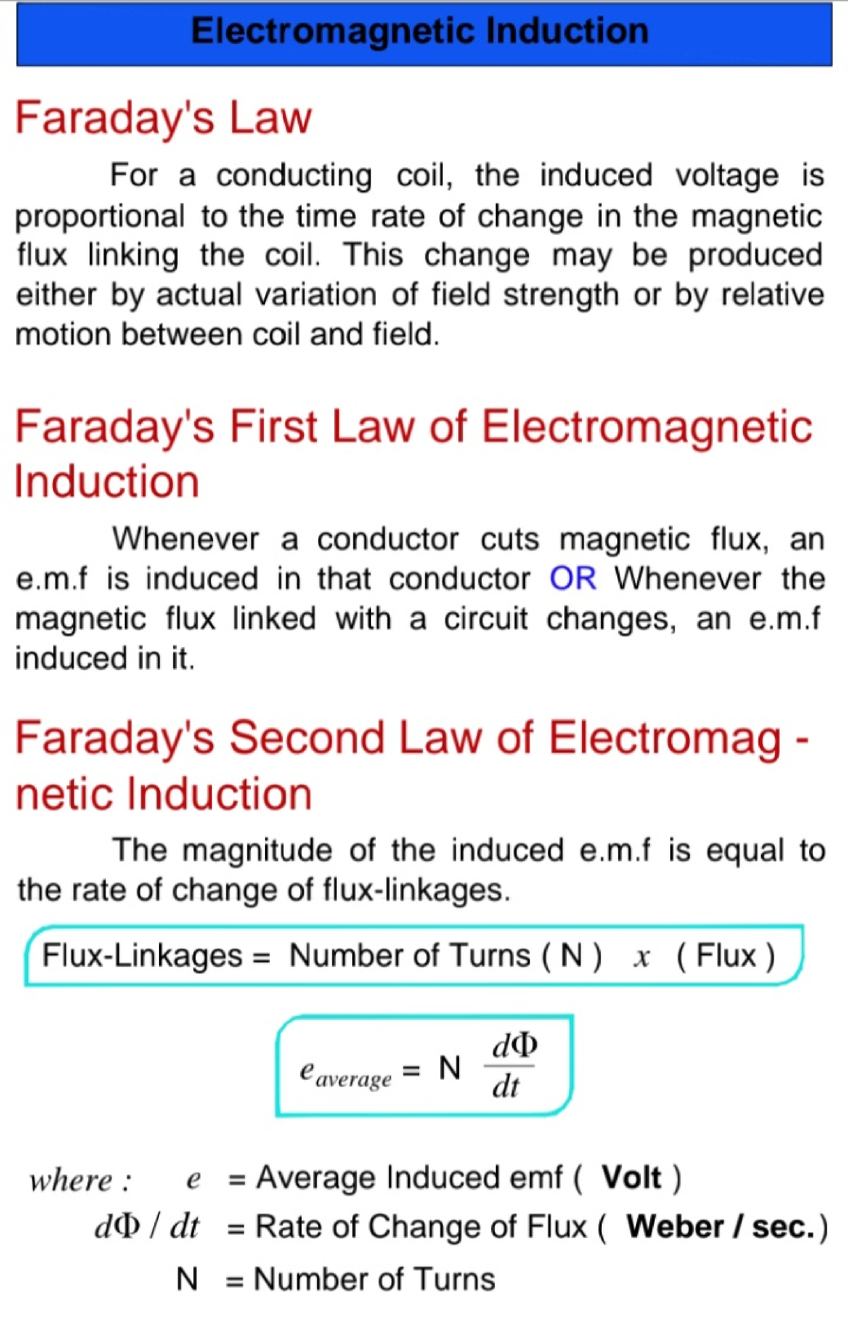 Electromagnetic Induction Concepts and Laws - Course Code 6 - Studocu