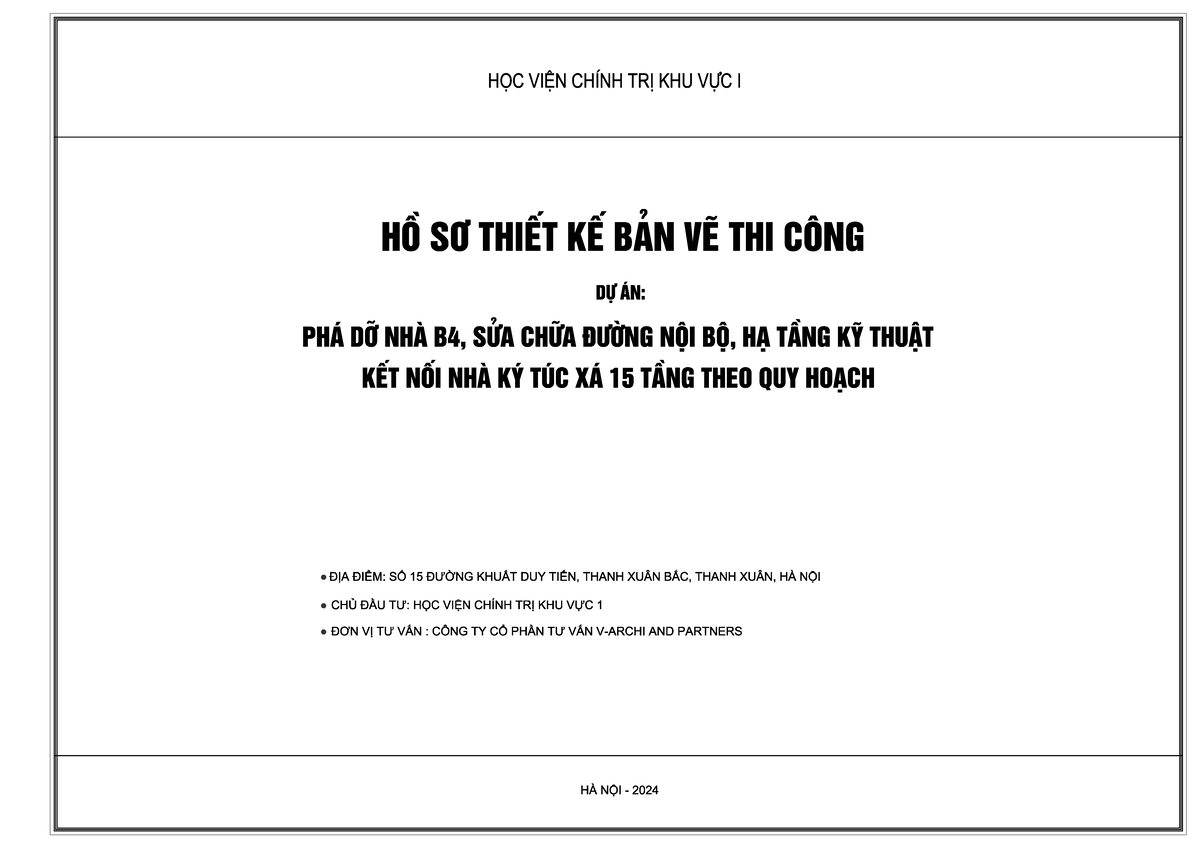 BIA - cảnh quan - Quản lý quy hoạch kiến trúc đô thị - hå s¬ THIÕT KÕ B¶N VÏ THI C¤NG dù ̧n: ĐỊA ...