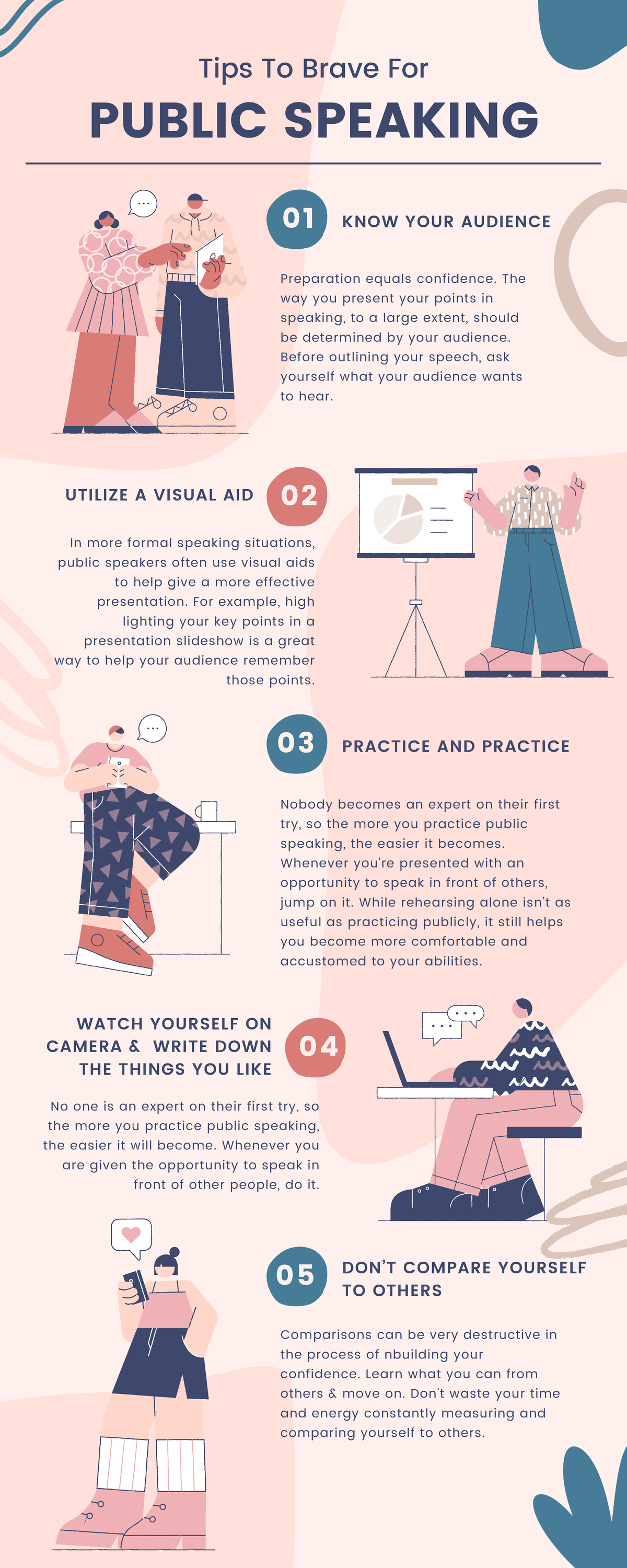 Infographic Presentation tips - 01 02 PUBLIC SPEAKING Tips To Brave For ...