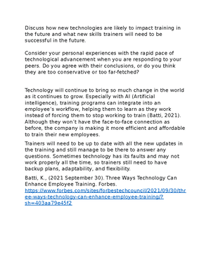 5-2 Milestone Two Human Resources Workforce Plan Current State ...