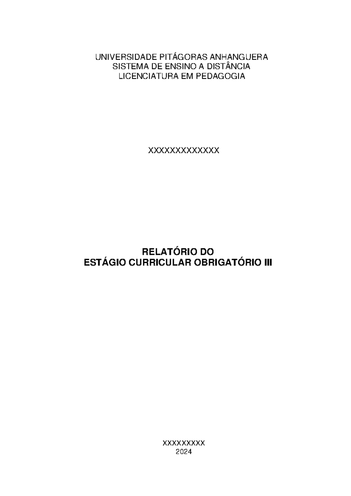 Relatório de Estágio Curricular III em Gestão Escolar - Lic. em ...
