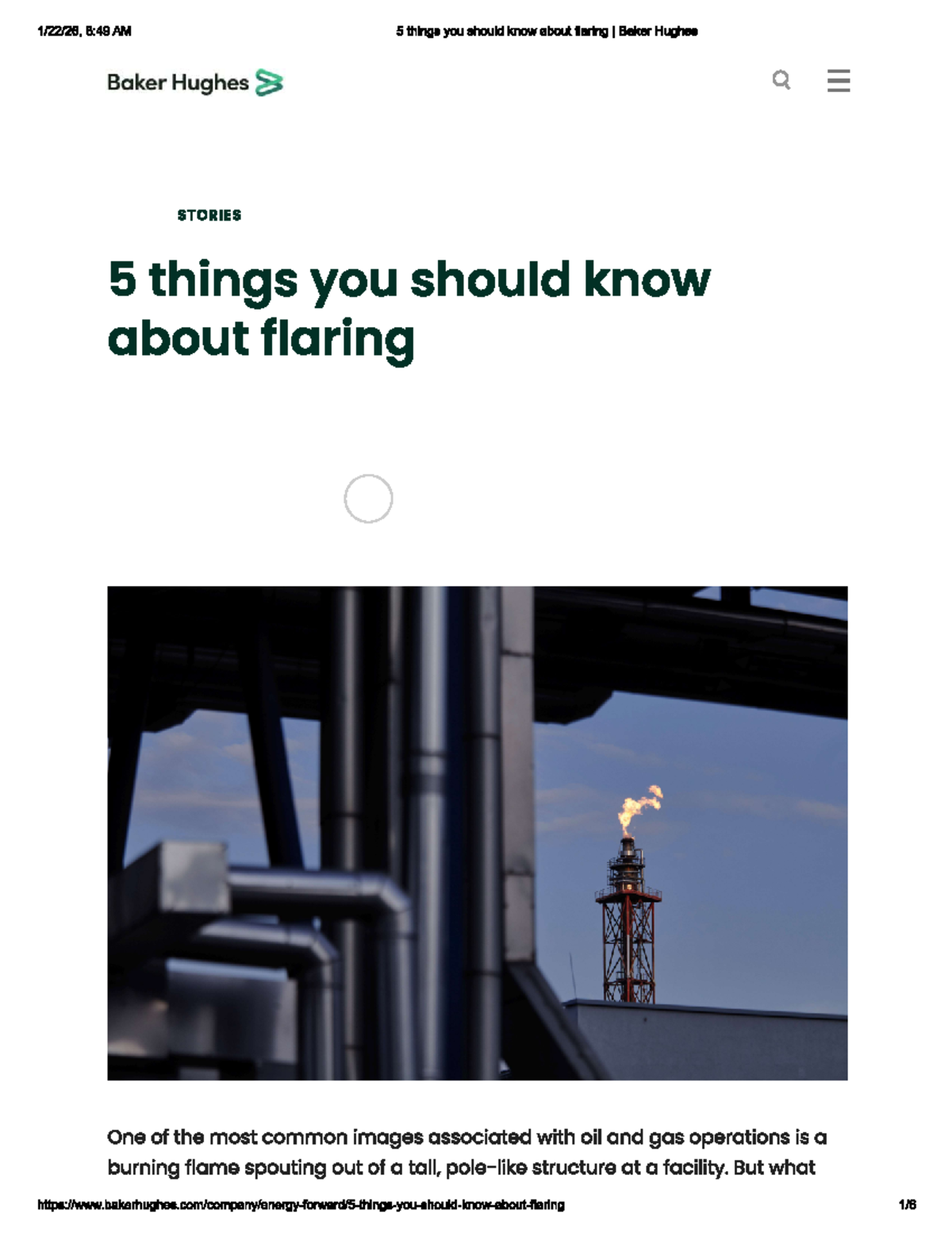 5 Key Facts About Flaring in Oil & Gas Operations - GS 1212:2019 - Studocu