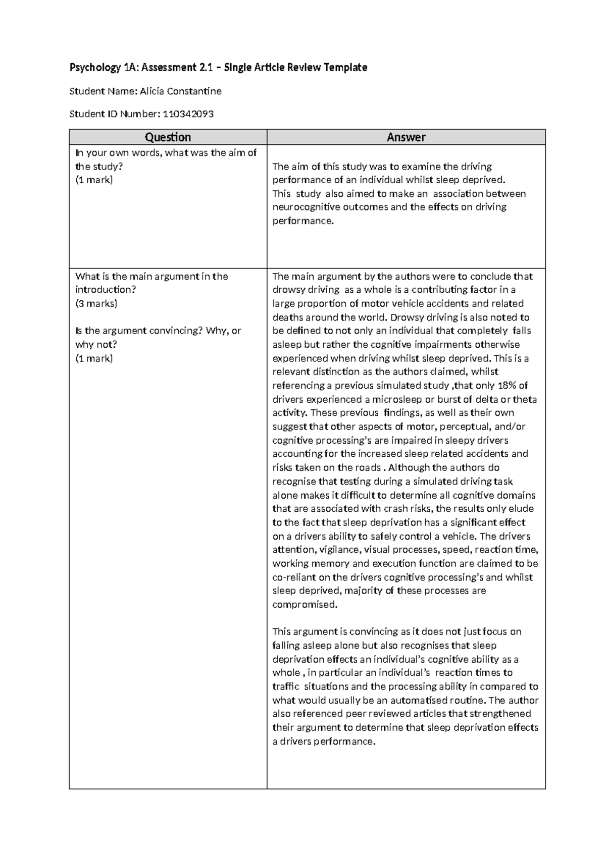 UO Psych 1A Assessment 2.1 Single Article Review Part 1 Alicia ...