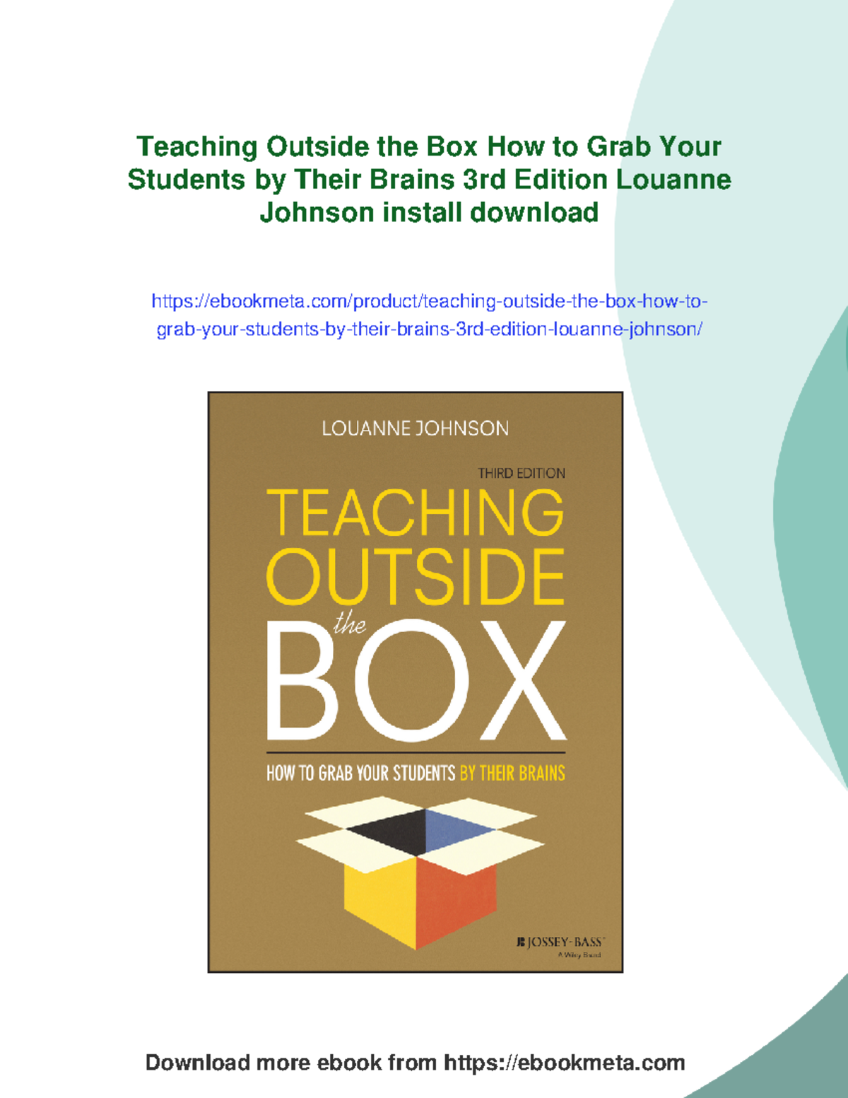 102286 - Teaching Outside the Box: Engaging Students' Minds, 3rd Ed ...