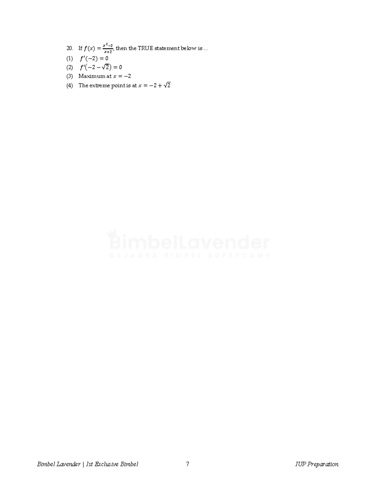 Basic Math KKI UI - Math Test Questions and Solutions - Studocu