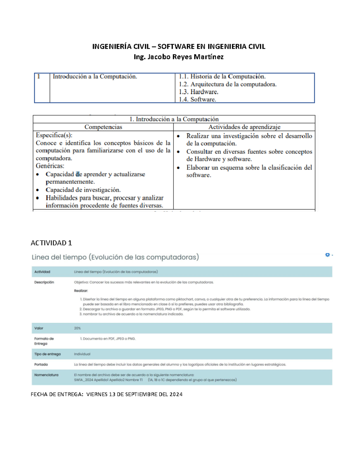 Actividades U1 SW-ICIV - INGENIERÍA CIVIL – SOFTWARE EN INGENIERIA ...