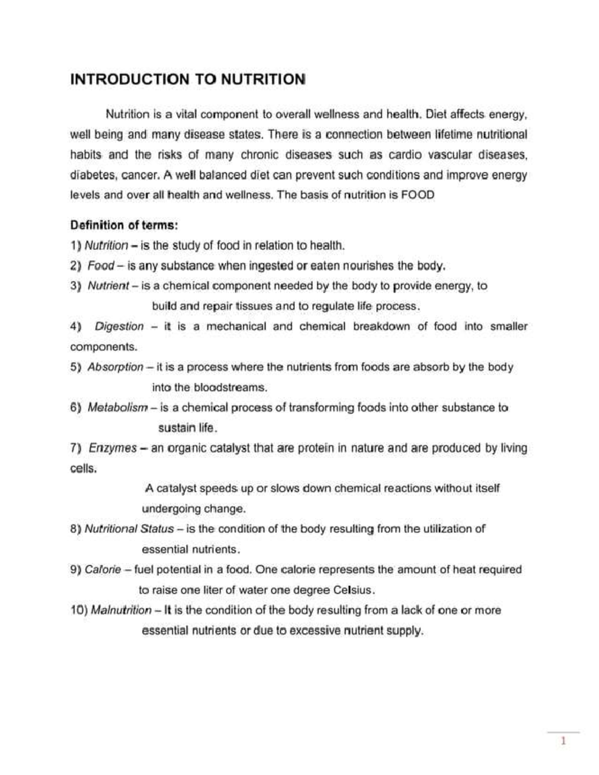 NUTRITION 101: Comprehensive Overview of Dietary Principles and Health ...