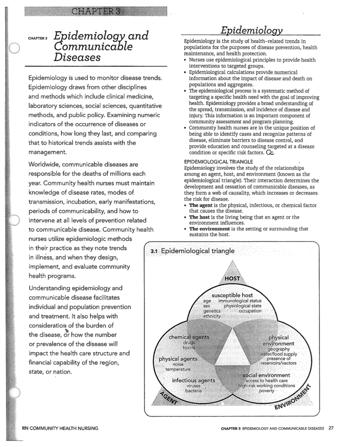 CHAPTER 3 ATI: Epidemiology and Communicable Diseases Overview - Studocu