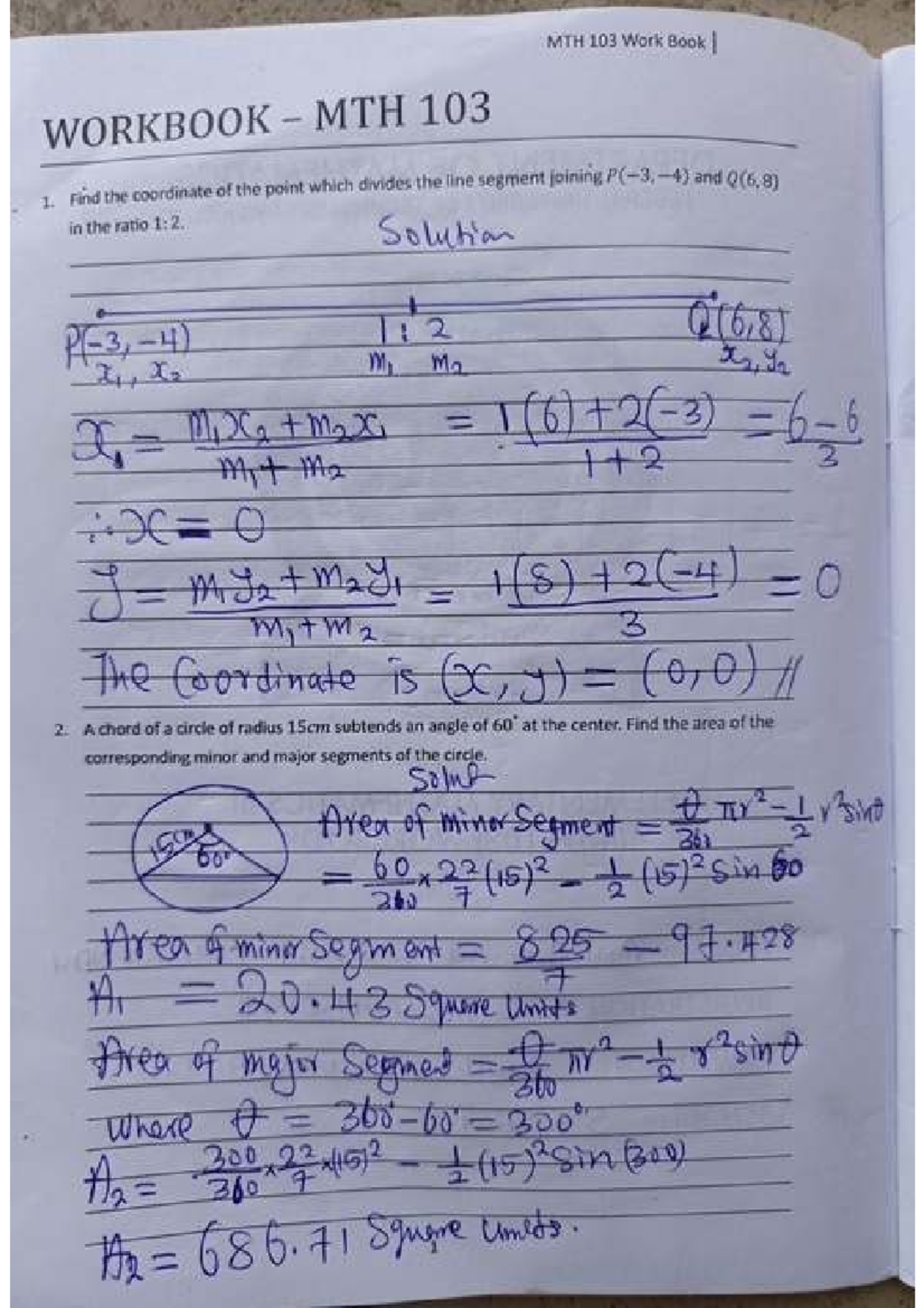 MTH 103 Workbook Solutions: Comprehensive Guide for 2025 - Studocu