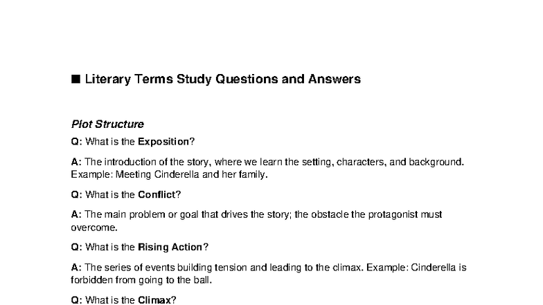 Literary Terms and The Outsiders Study Guide (ENG 101) - Studeersnel