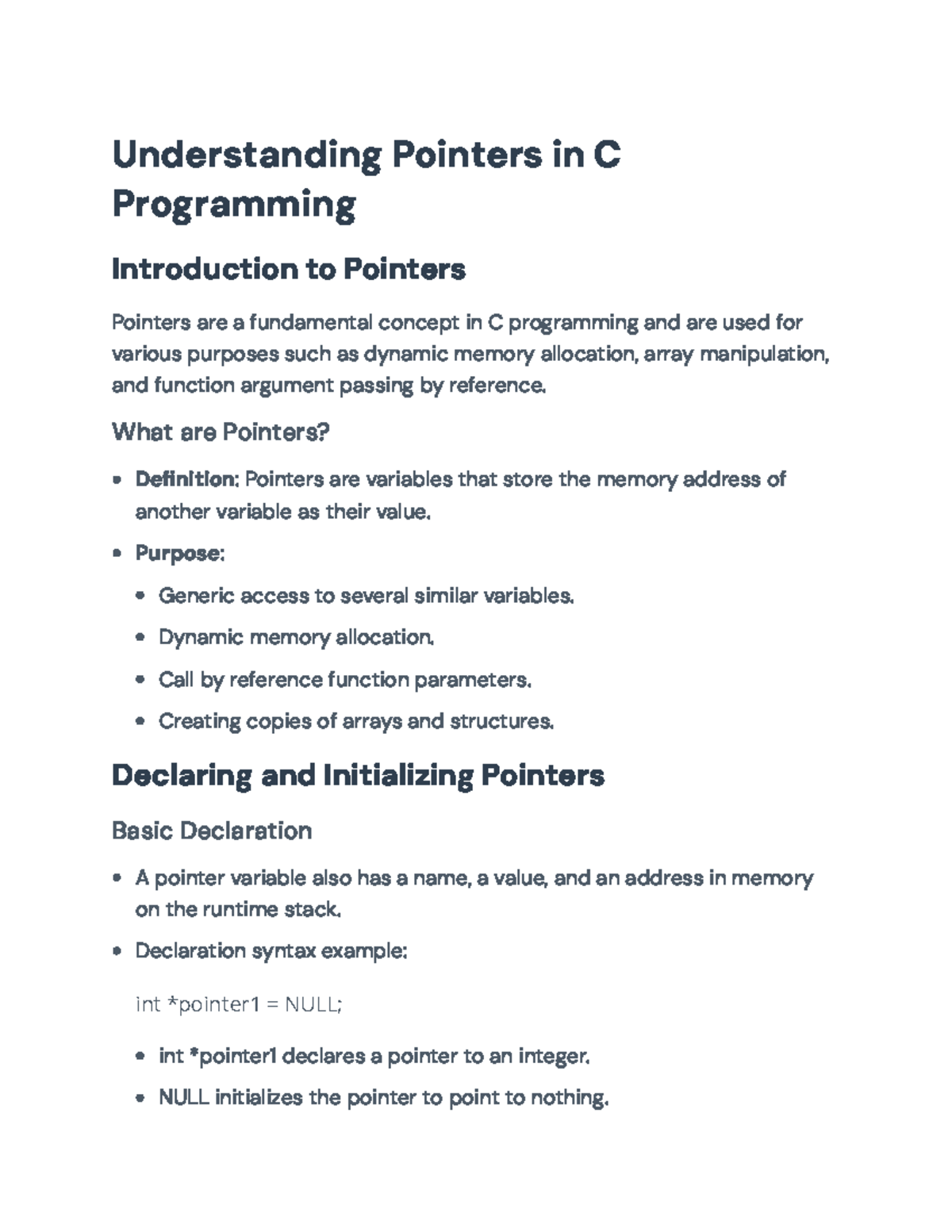 Understanding Pointers in C Programming: Key Concepts and Operations ...