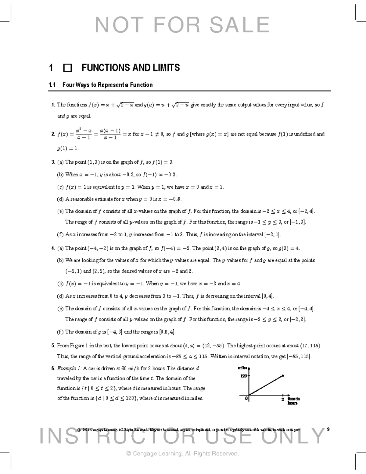 Chapter 1 CSM - 1 FUNCTIONS AND LIMITS 1 Four Ways to Represent a ...