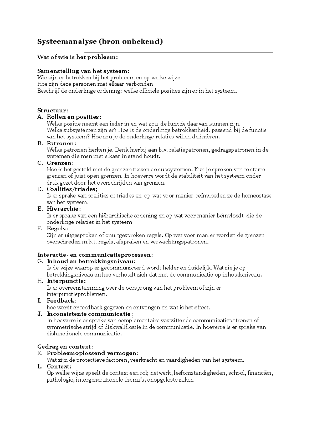 Systeemanalyse en Probleemidentificatie: Een Inzichtelijke Verkenning ...