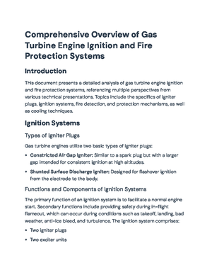 Exam 2 Review: Key Components and Functions of Jet Engines - Exam 2 ...