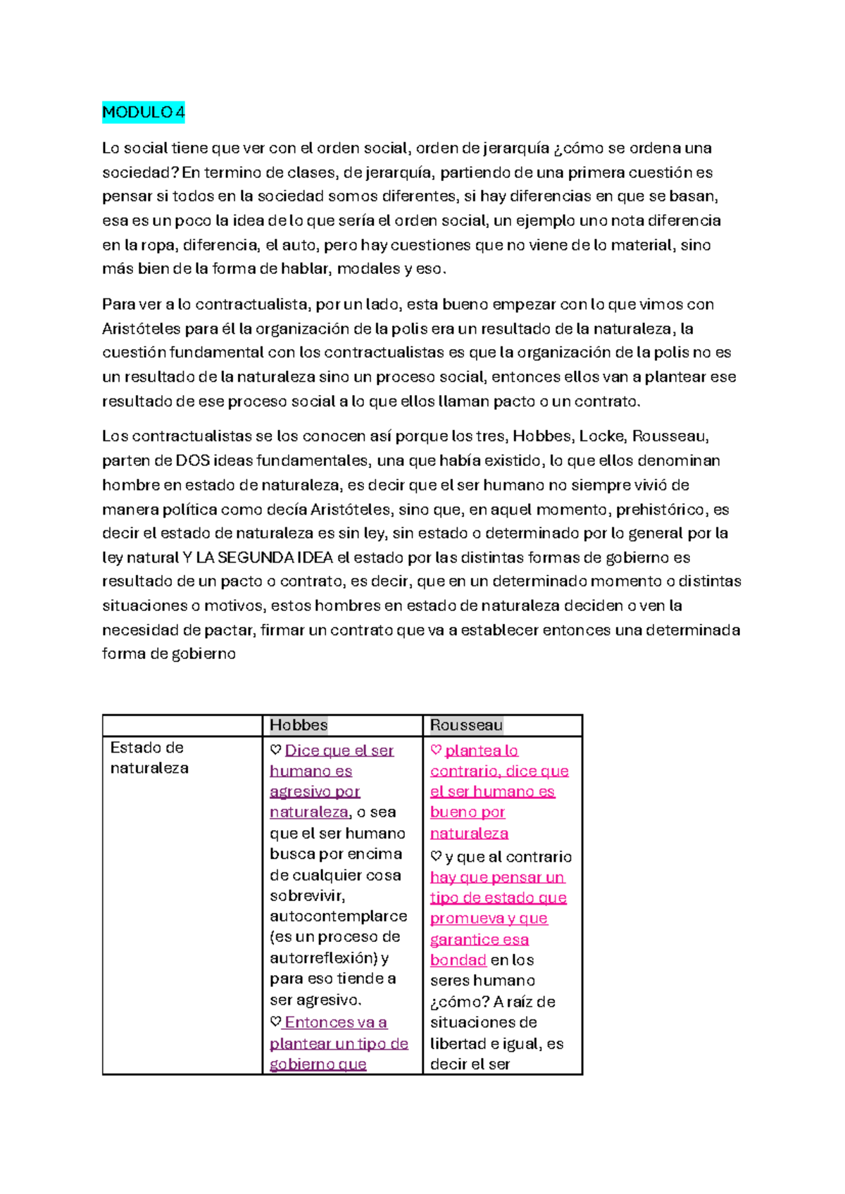 Modulo 4 filosfia - ........................ - MODULO 4 Lo social tiene ...